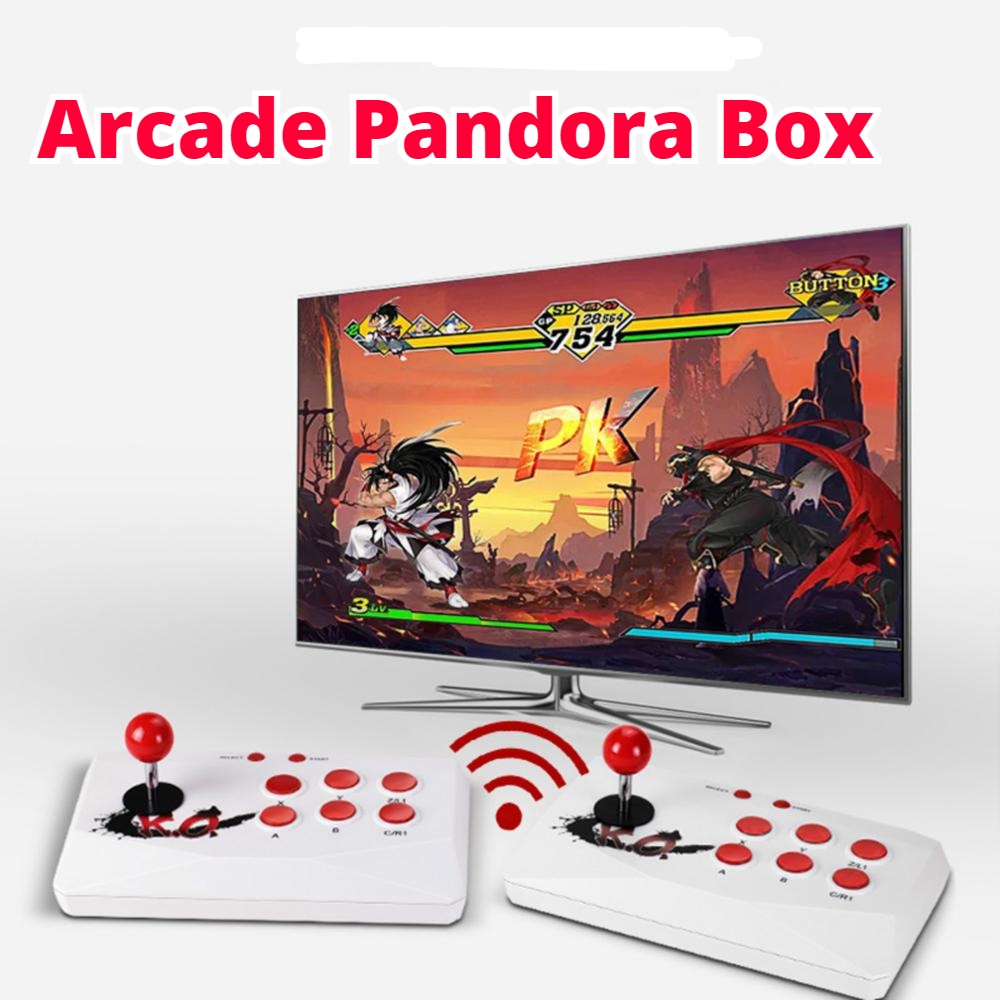 Retro Video Game Arcade Pandora Box Console Fight Double Stick Wireless ...
