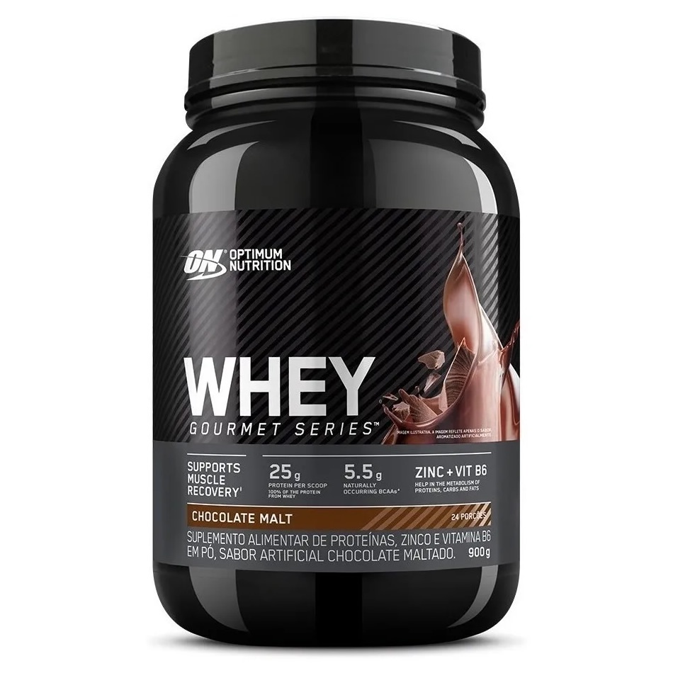 Whey Protein 3W Gourmet 900g ON Optimum Nutrition Chocolate | Shopee Brasil