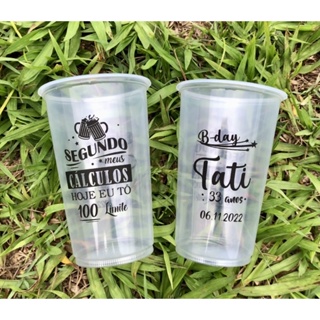 KIT 100 Copos Copão Disk Cerveja Adega Descartável 700ml PERSONALIZADOS Copo Drink | Shopee Brasil