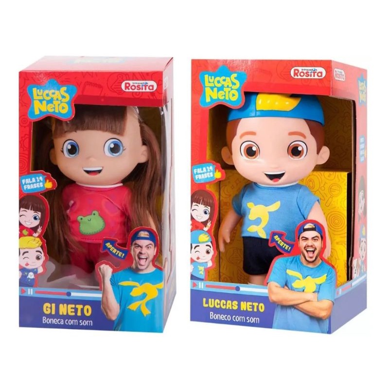 Boneca Gi Neto Lucas Neto 14 Frases | Shopee Brasil
