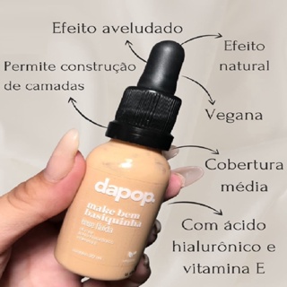 Base Fluída Vegana Dapop Make Bem Basiquinha | Shopee Brasil