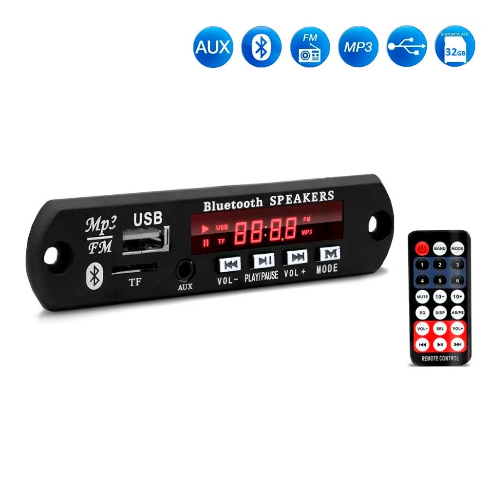 Placa Decodificadora Mp3 Player Usb Sd Bluetooth Radio | Shopee Brasil