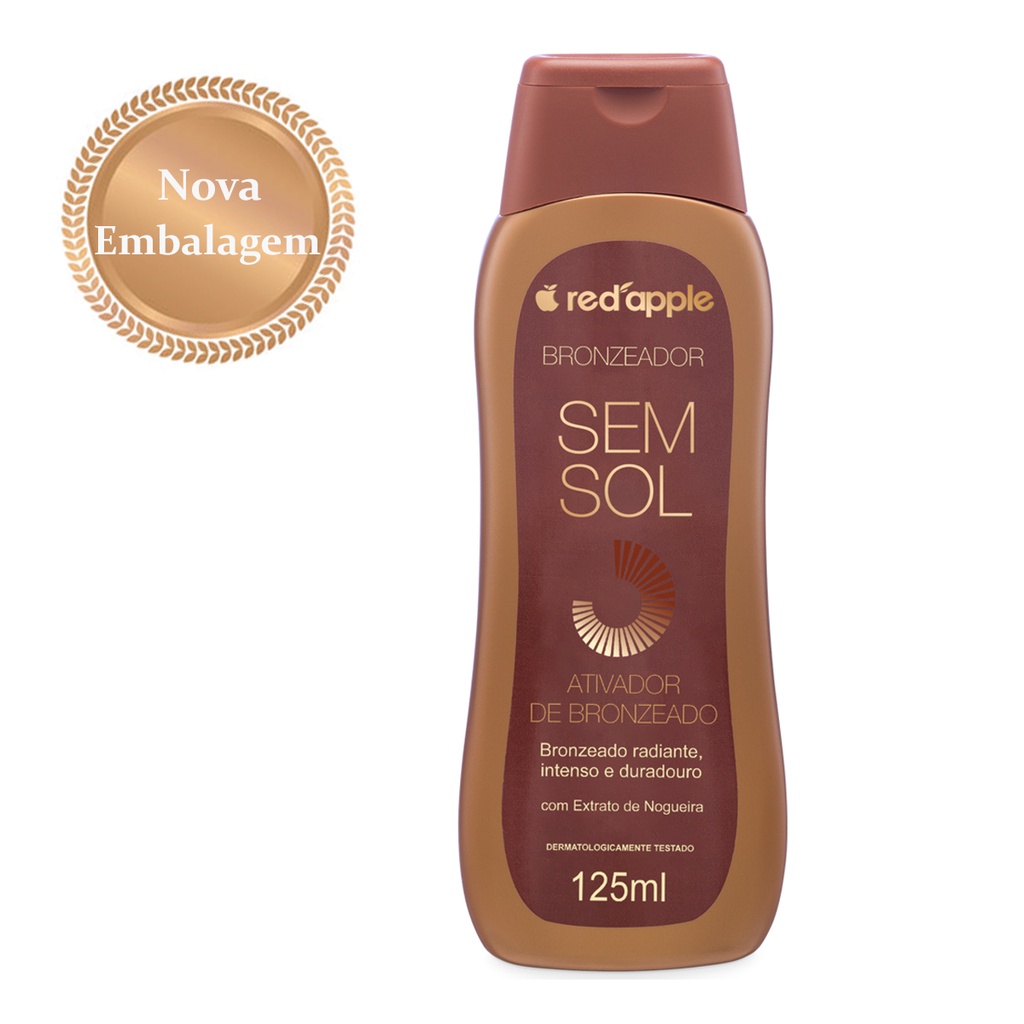 Bronzeador Sem Sol Ativador De Bronzeado Red Apple 125ml Bronzeado ...