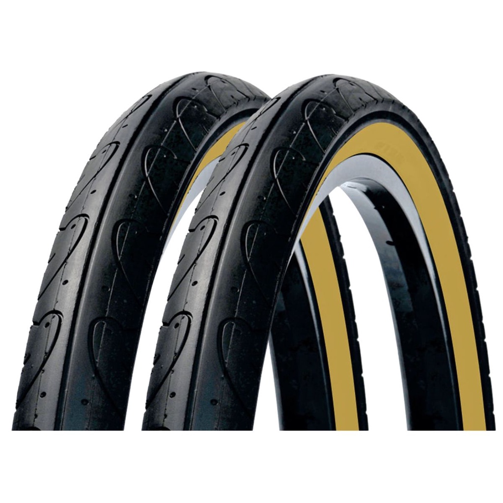 Par Pneu Aro 26 Kenda K90 26x1 95 Slick Urbano Preto Bicicleta Bike