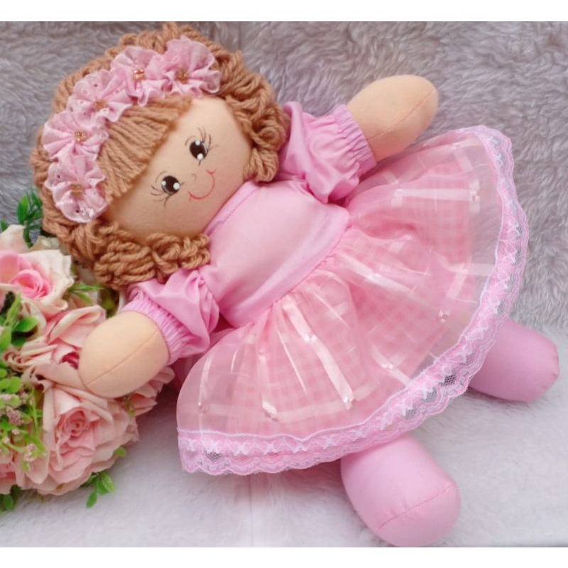 boneca de pano com 23 cm | Shopee Brasil