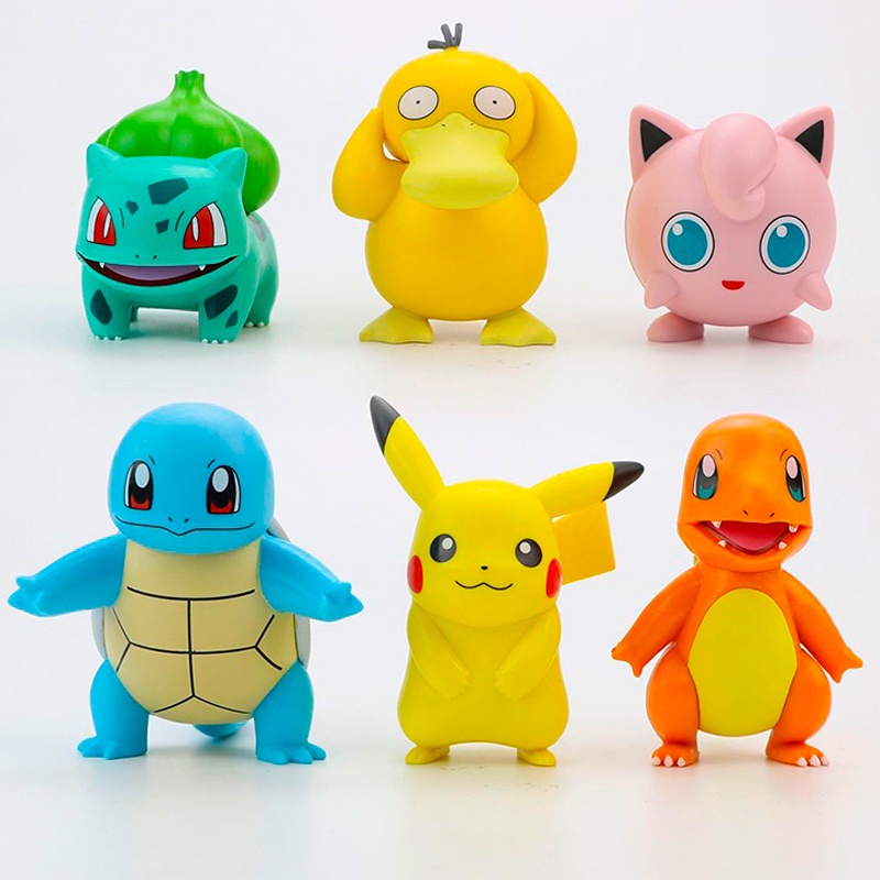 Boneco Pokemon Personagem Pikachu Squirtle Charmander Jigglypuff ...