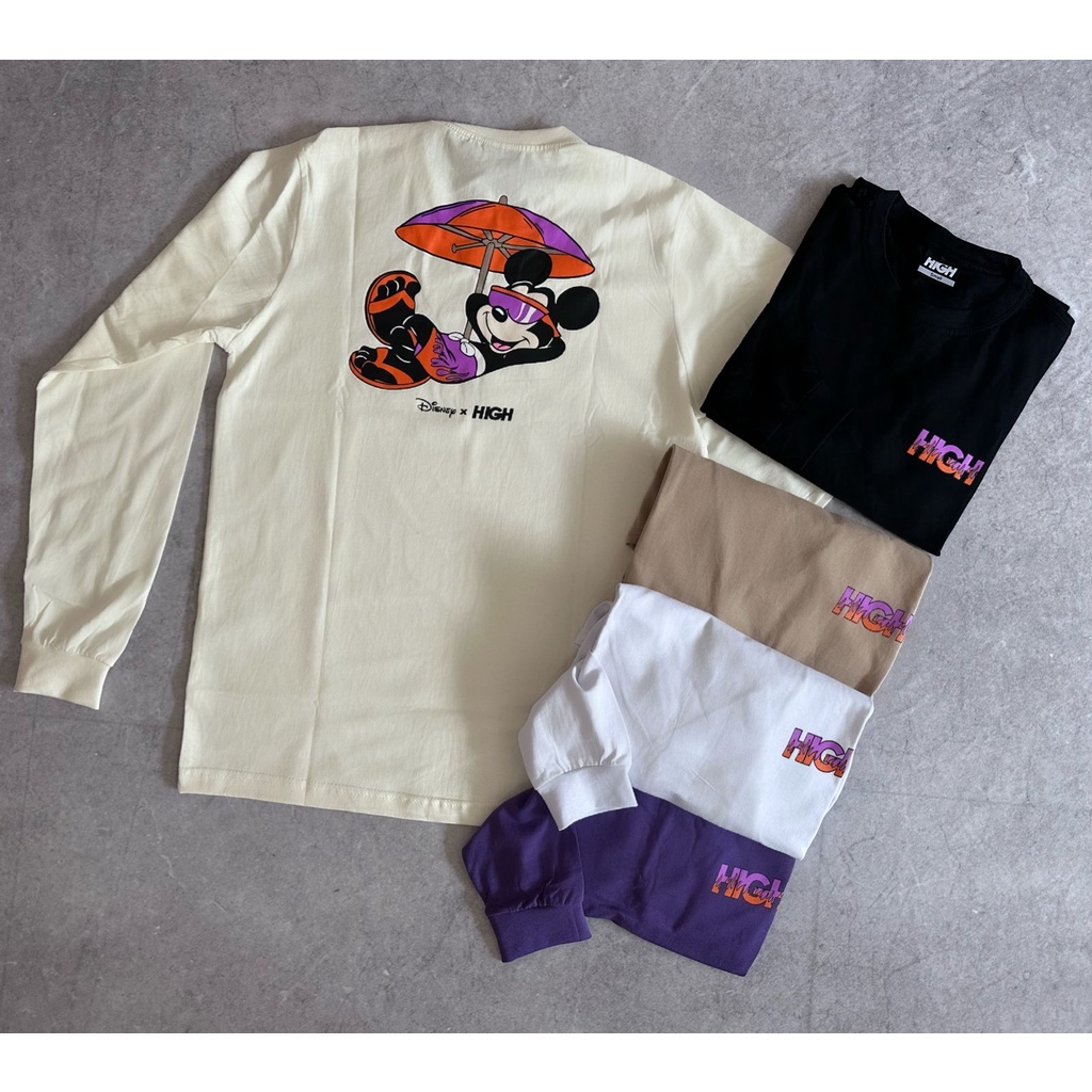 Camiseta HIGH Disney - Manga longa - Escorrega o Preço