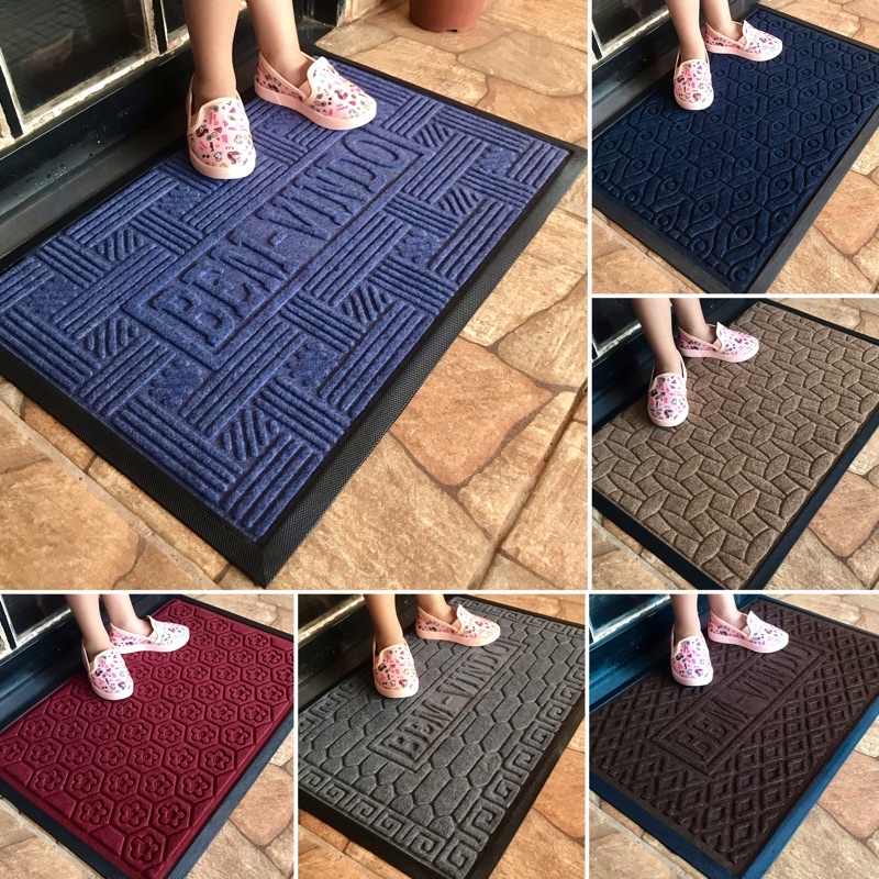 Tapete Capacho de Porta 40x60cm Antiderrapante Sala Quarto Escritorio ...