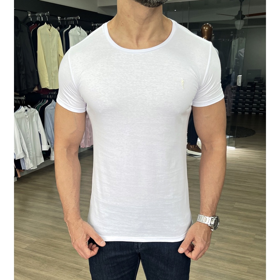Camiseta Basic Zip-Off Branco | Shopee Brasil