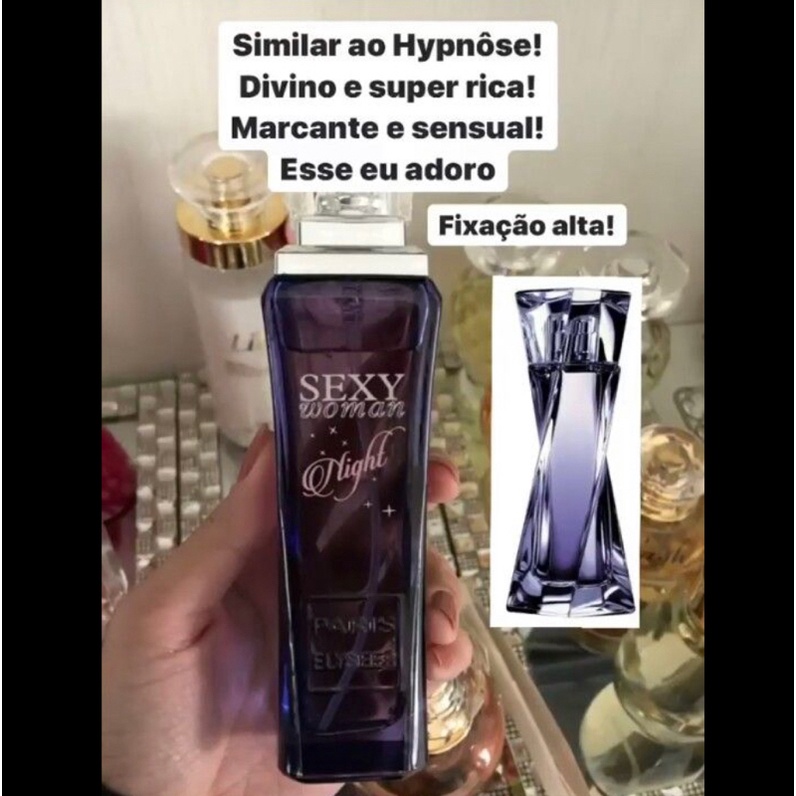 Sexy Woman Night Paris Elysees Eau de Toilette - Perfume Feminino 100ml | Shopee Brasil