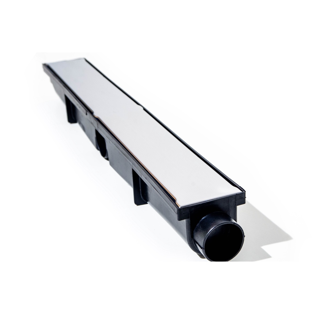 Kit 5 Ralo Linear 6x50 Oculto Grelha Cego Inox Polido Com Coletor ...
