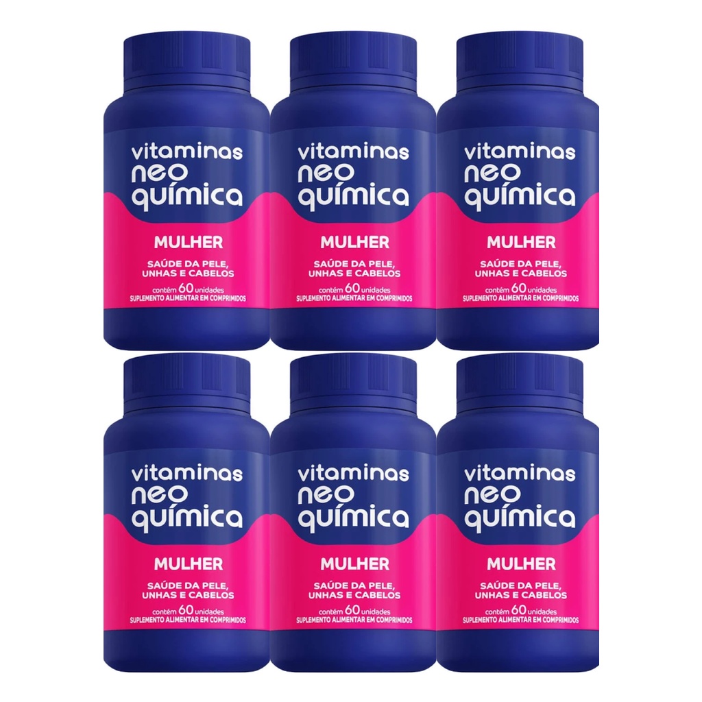 kIT 6 Suplementos Vitamínicos Centrotabs Mulher 60 Caps Cada | Shopee Brasil