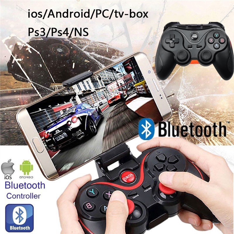 T3 gamepad Sem Fio bluetooth É Adequado Para ios/android/pc/tablet/TV ...