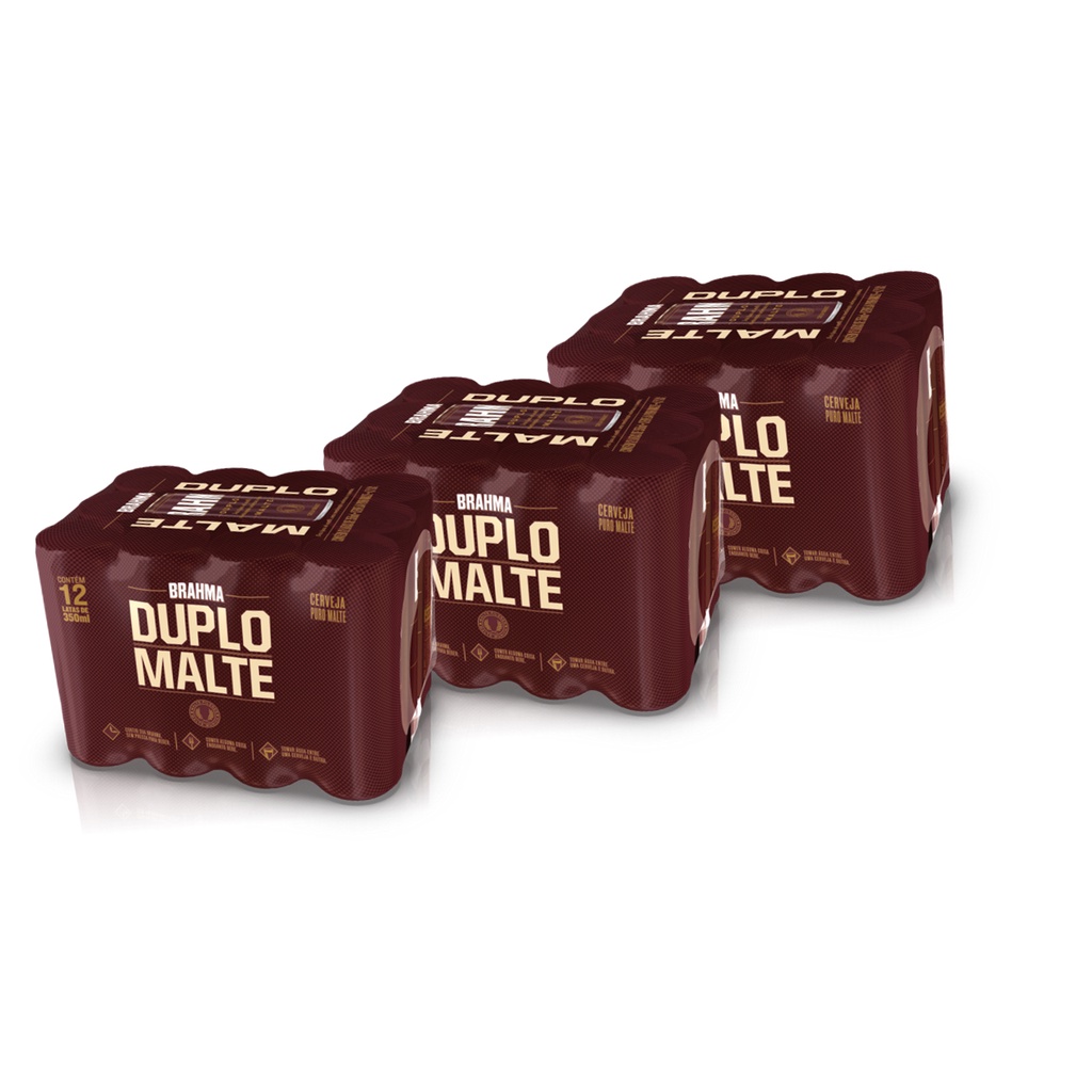 Cerveja Brahma Duplo Malte Lata 350 mL (Cx 36 uni) - Escorrega o Preço