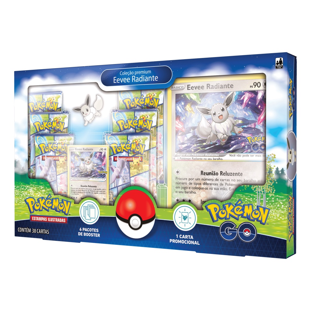 Pokémon GO - Box Eevee Radiante Coleção Especial | Shopee Brasil