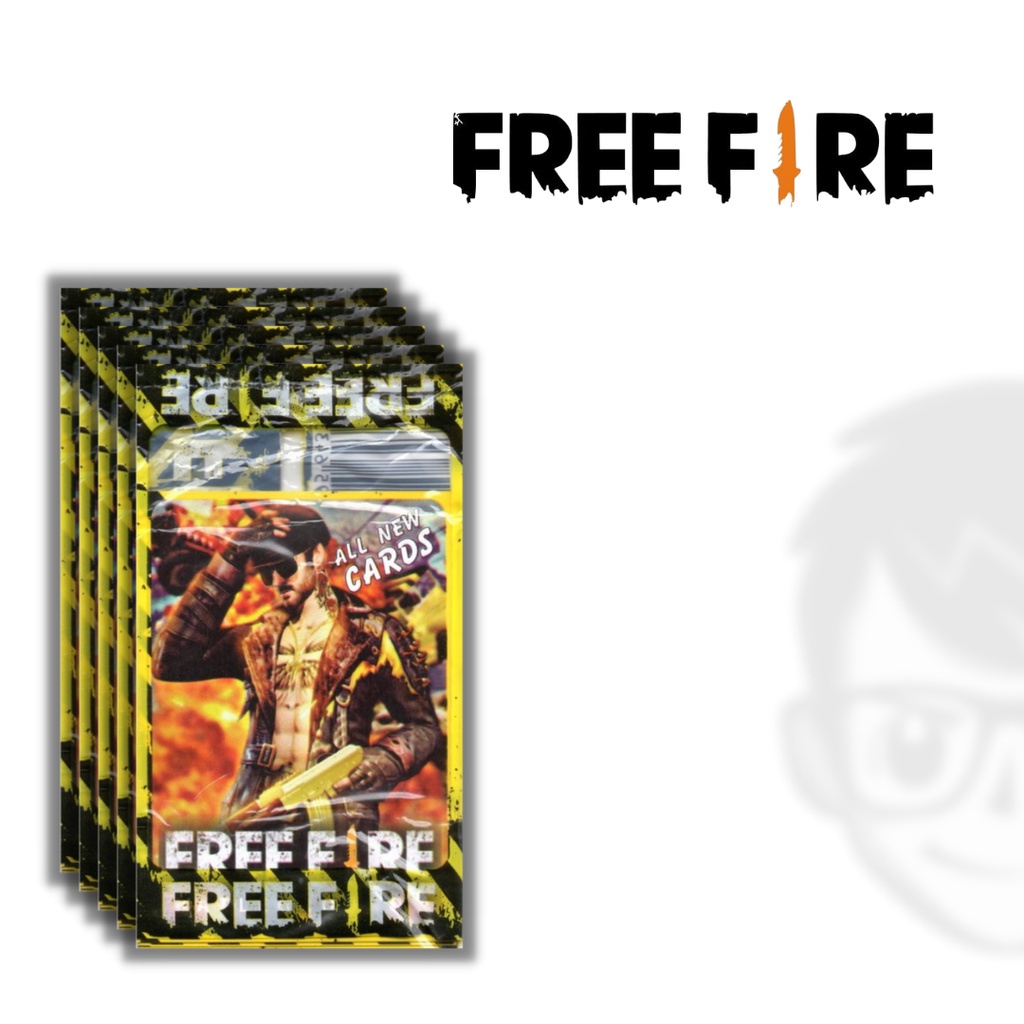 400 CARDS/CARTINHA DO FREE FIRE - 50 ENVELOPES COM 4 UNIDADES CADA ...