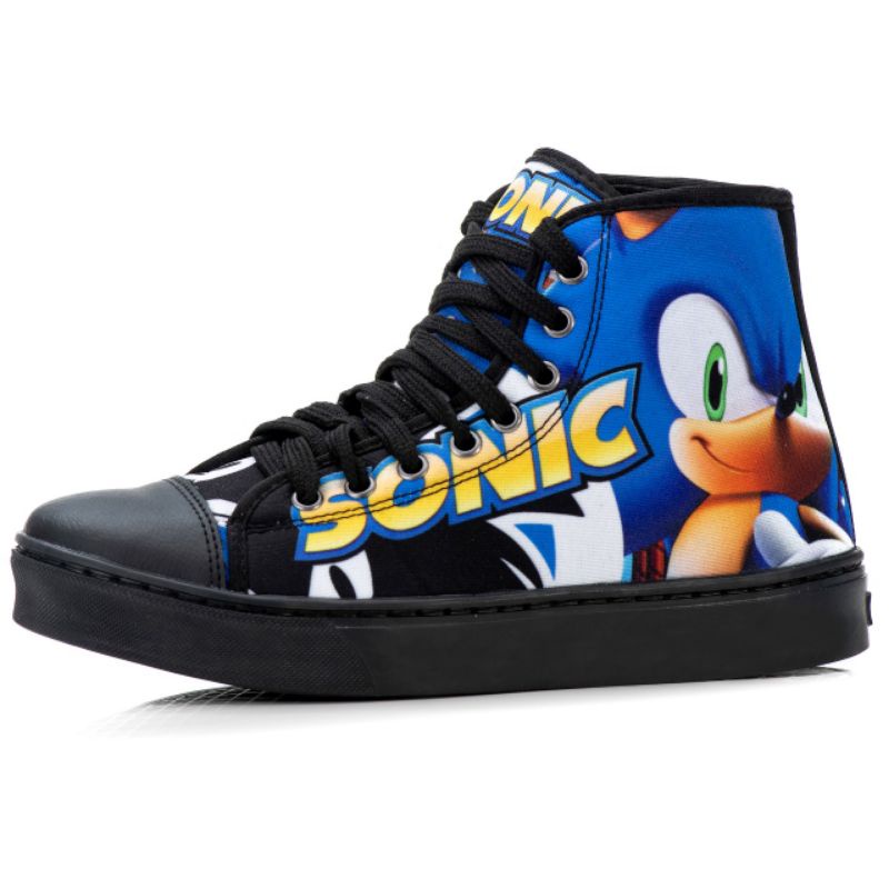 Tenis Sonic cano alto tênis filme game infantil Adulto | Shopee Brasil