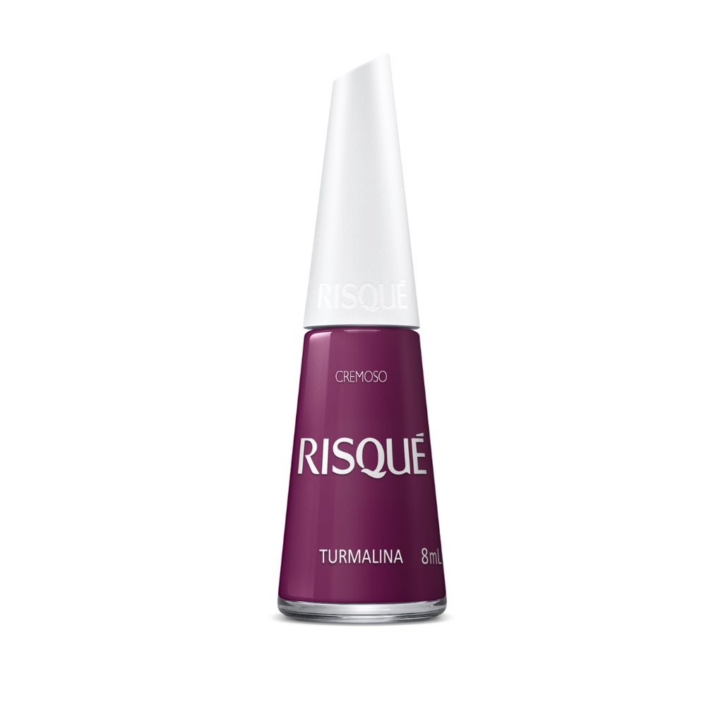 Esmalte Cremoso Risque Roxo Turmalina 8ml | Shopee Brasil
