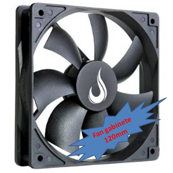Cooler Gamer Gabinete Fan Rise Mode Black 120x120 Preto - RM-BK-01-FB ...