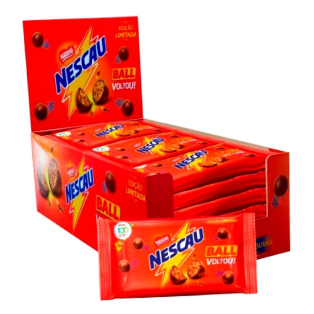 Caixa Chocolate Nescau Ball NESTLÉ 12un | Shopee Brasil