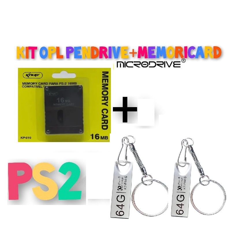 Kit Para sistema OPL Pen drive 128GB + Memory 32MB | Shopee Brasil
