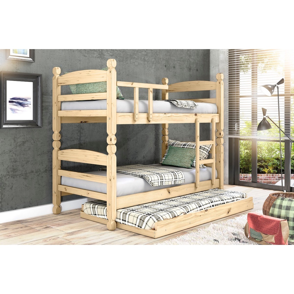 Treliche Beliche Com Auxiliar Madeira Maciça Cor Natural | Shopee Brasil