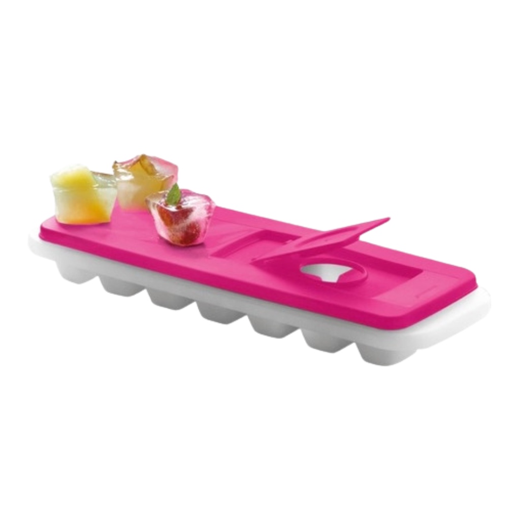 Forma de Gelo Tupperware 14 Cubos Rosa Original Nova Com Tampa Tapoer ...
