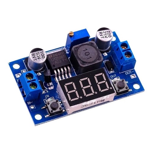 Regulador Tensão Dc/dc Step Down Lm2596 Voltímetro Display - Escorrega ...