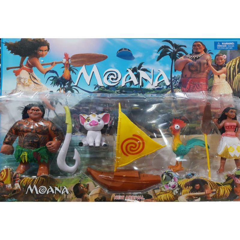Kit 4 Bonecos Moana Um Mar de Aventuras Brinquedo Infantil. | Shopee Brasil