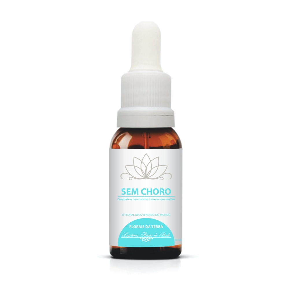 Floral de Bach Sem Choro Alma da Terra controle emocional | Shopee Brasil