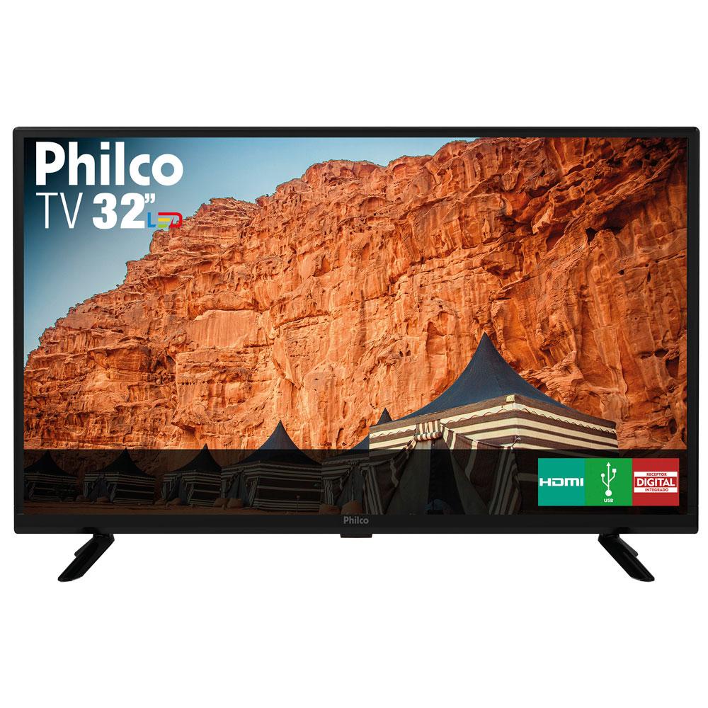 Smart TV LED 32" HD Roku Philco PTV32G70RCH 2 HDMI 1 USB Preta | Shopee ...