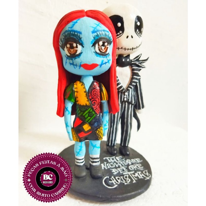 Decoração Jack Skellington & Sally The Nightmare Before Christmas O ...