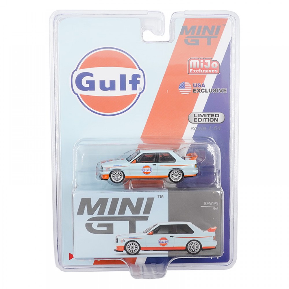 MINI GT 1 : 64 BMW M3 E30 GULF LHD MJ Escala De DIECAST De Modelo Carro ...
