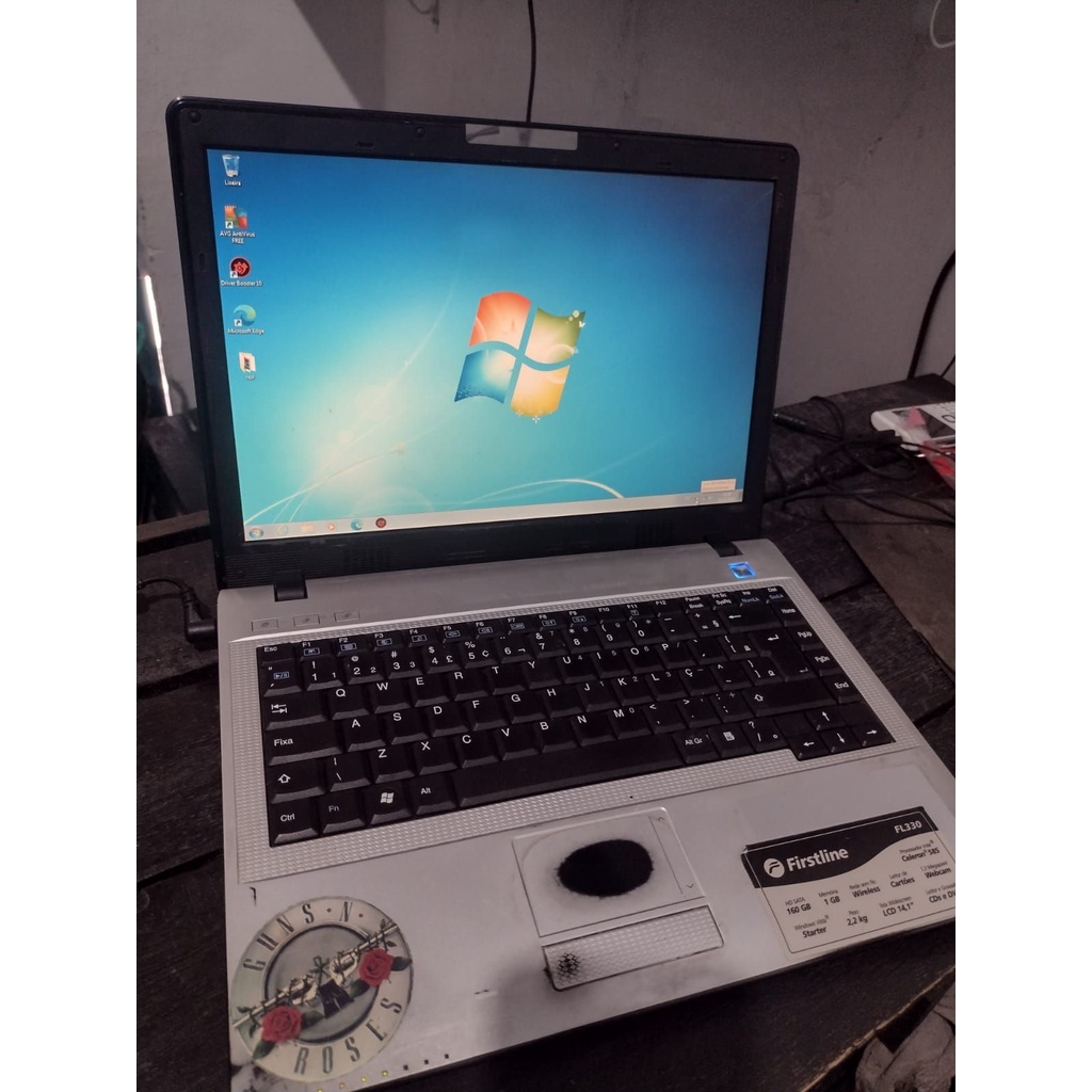 Notebook Firstline FL330, 3GB de ram ddr2, hd250GB, processador dual ...