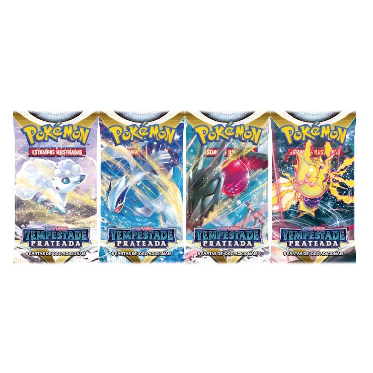 Pacote Booster Unitário Pokémon EE12 Tempestade Prateada - 6 Cartas | Shopee Brasil