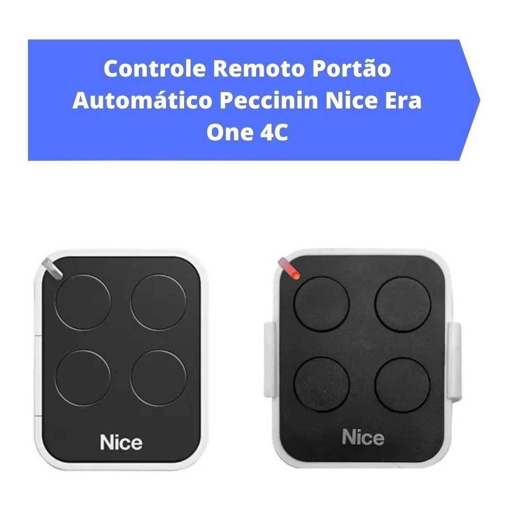 Controle Remoto Era One 4c Portao Automatico Nice | Shopee Brasil