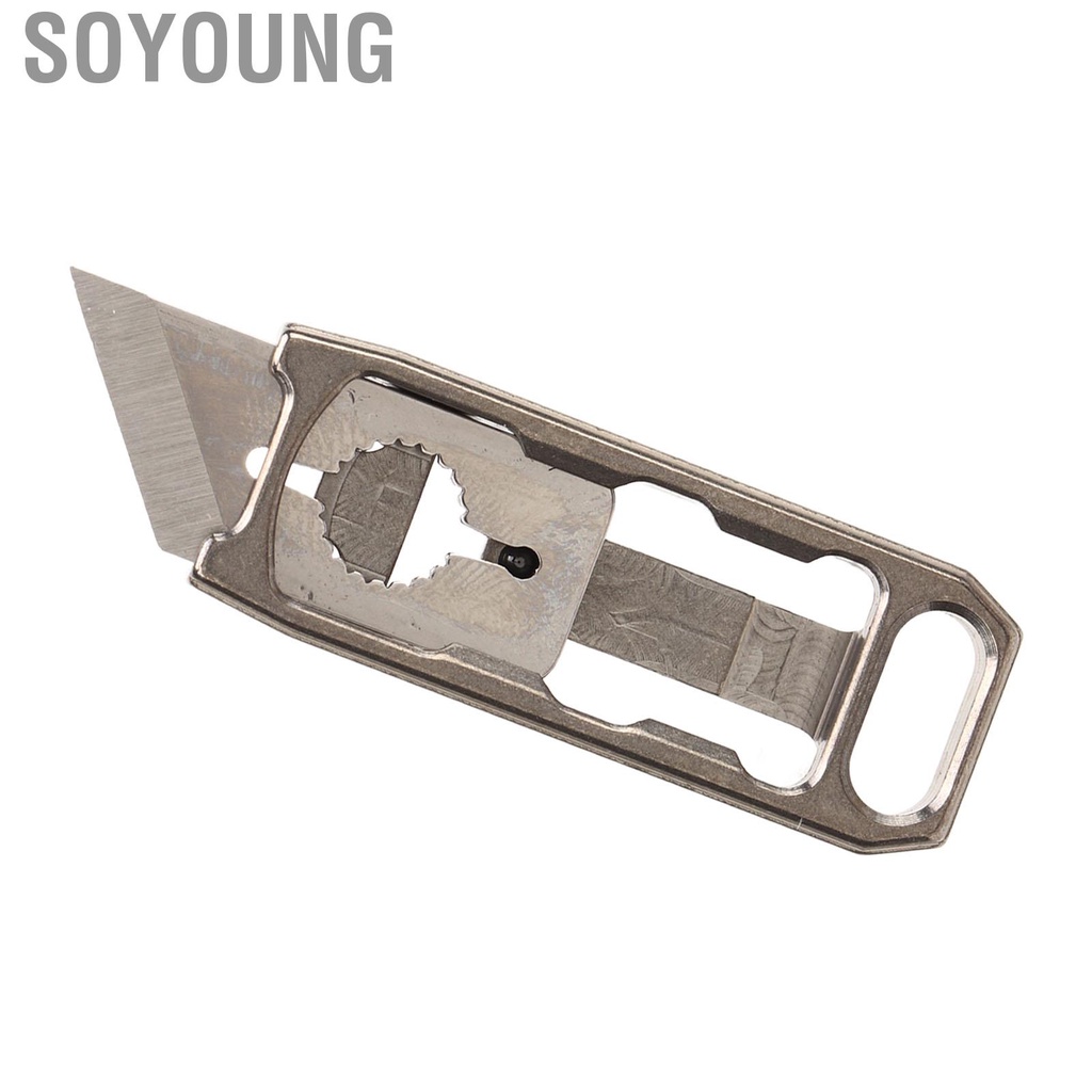 Soyoung Mini Retractable Box Cutter Titanium Alloy Utility Knife U Disk ...