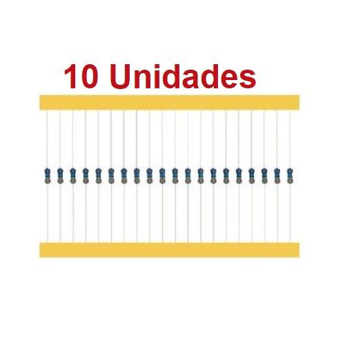 Resistor 1k Ohm 10 Unidades 1/4w 1% Arduino Esp8266 - Escorrega o Preço