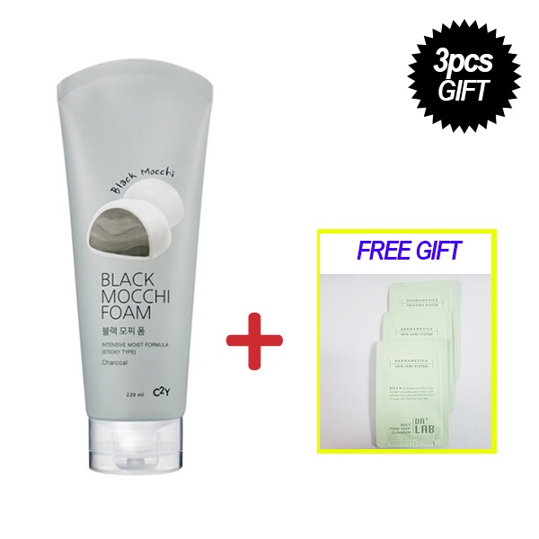 Espuma De Limpeza Mocchi C2Y Preta 220ml Cuidados Poros Sebum | Shopee Brasil