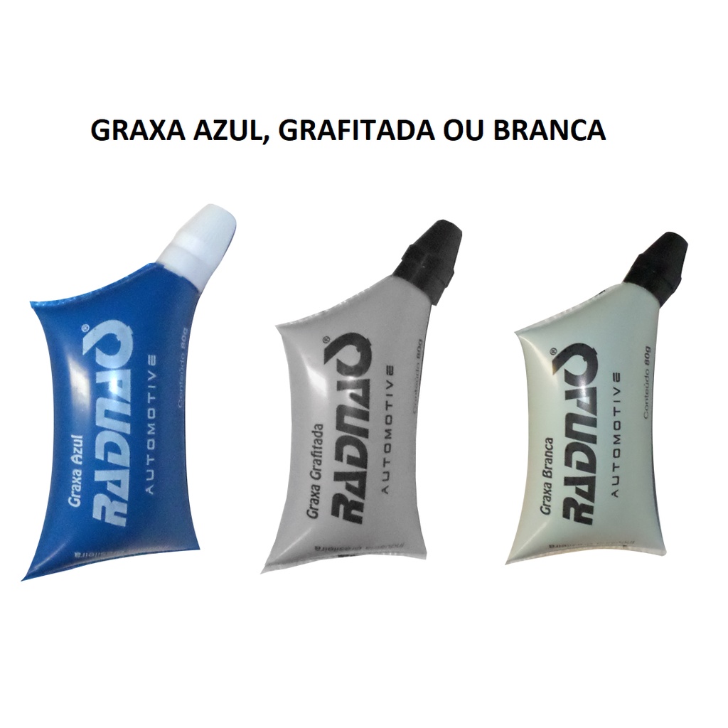 Graxa Radnaq Azul, Branca ou Grafitada 80g (escolha o tipo) | Shopee Brasil