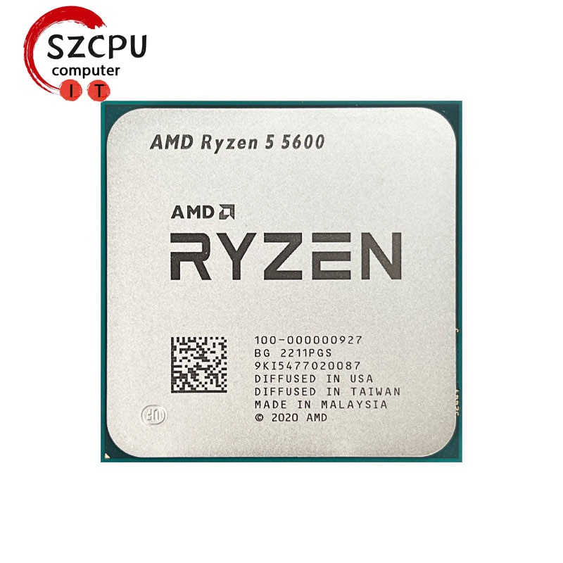 original AMD Ryzen 5 5600 R5 5600 3,5 GHz Processador De CPU De Seis ...