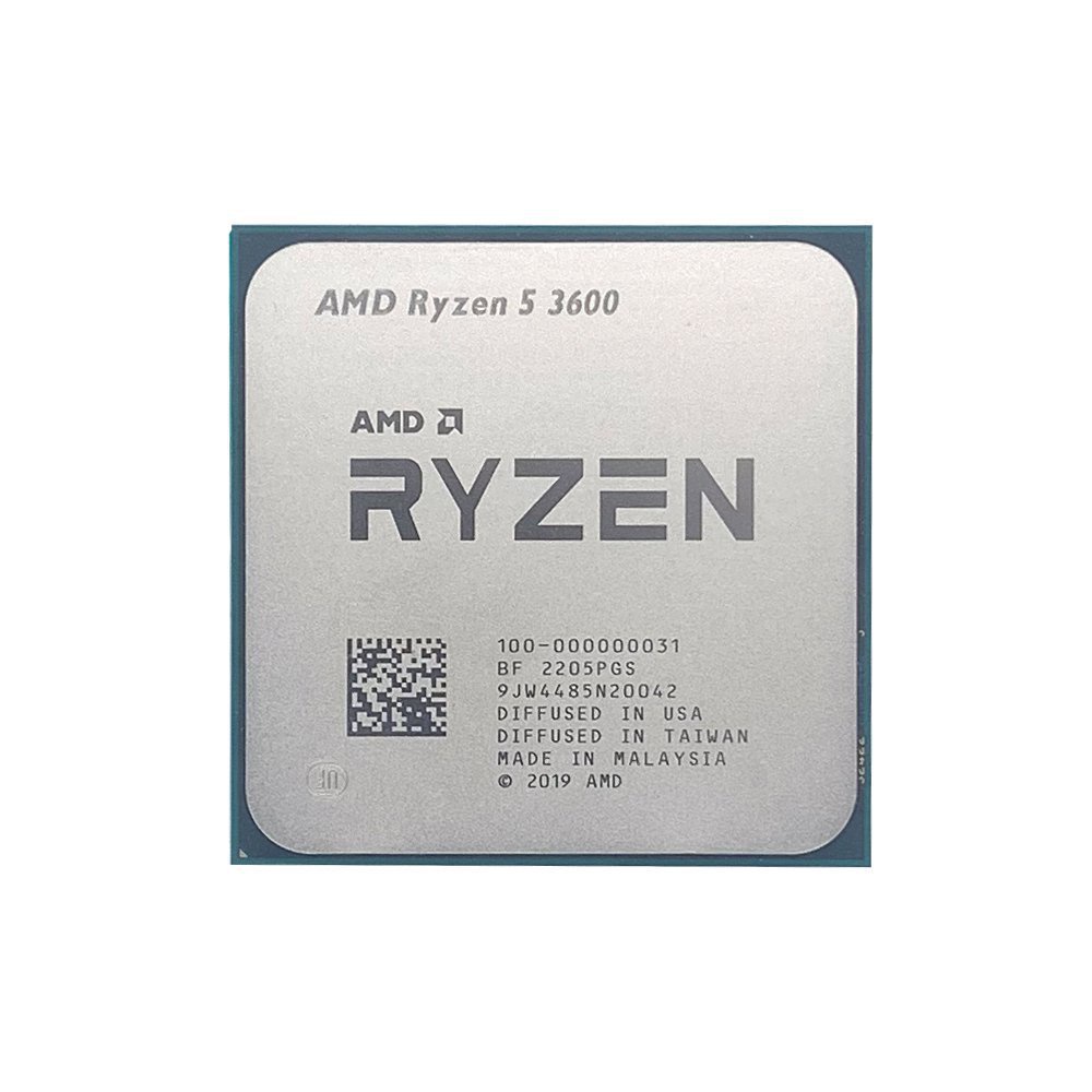AMD Ryzen 5 3600 R5 3600 3,6 GHz Seis Cores Doze Fios 7NM 65W L3 = 32M 100-000000031 Tomada AM4 ...