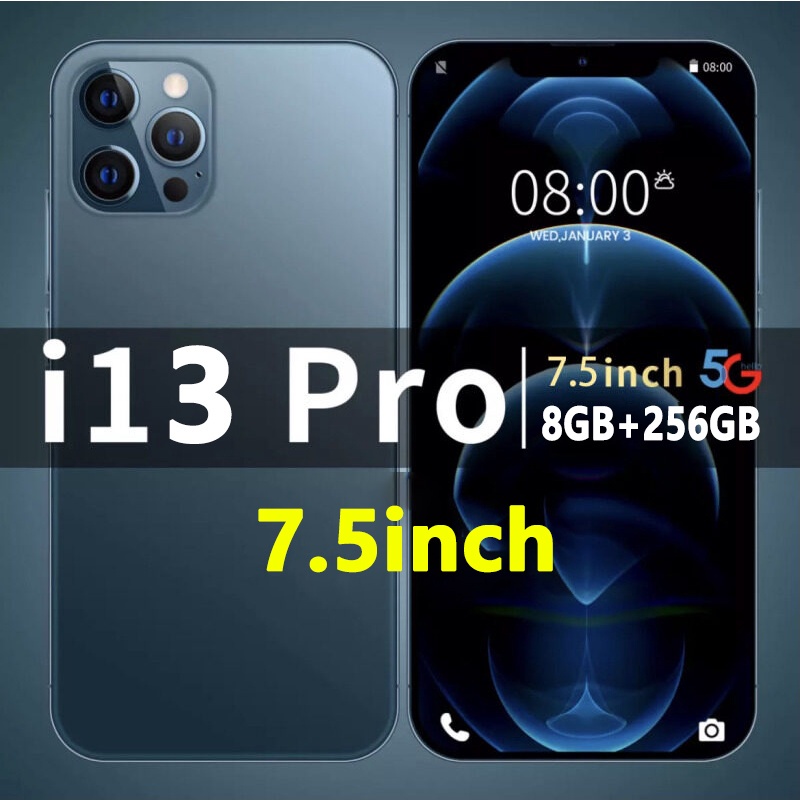 realme Smartphone Vendas i13 pro-max 16gb + 512gb 7.5 Polegadas Tela ...
