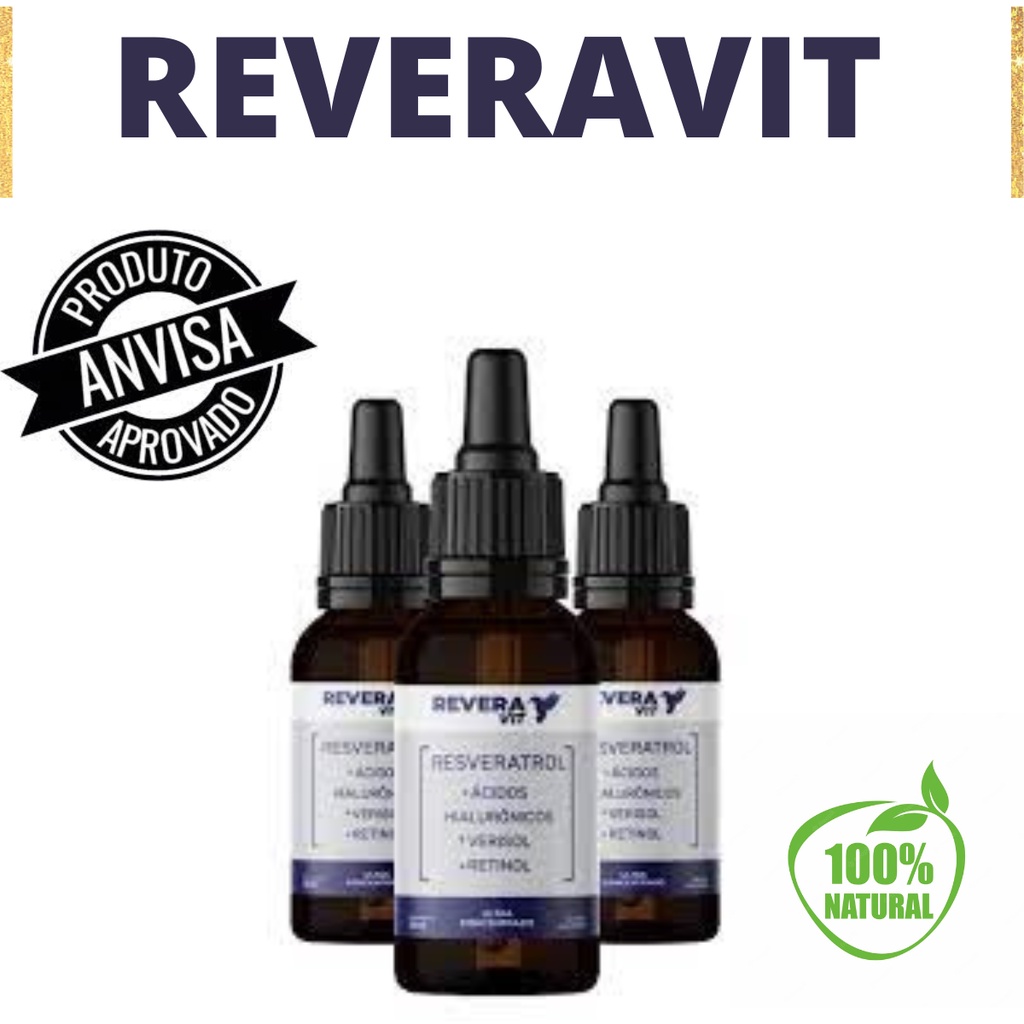 1 REVERAVIT RESVERATROL ORIGINAL | Shopee Brasil