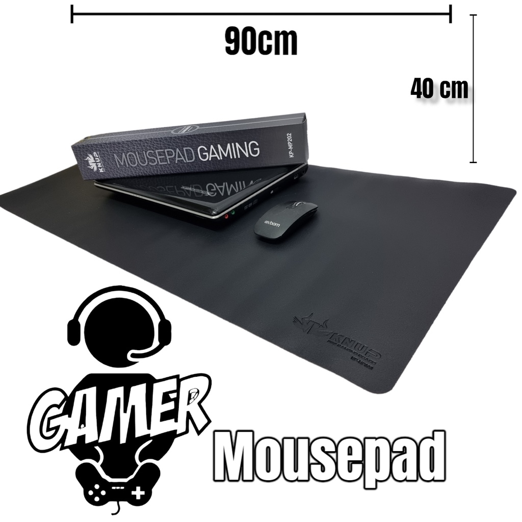 Deskpad Mouse Pad 90x40 Extra Grande Couro Sintetico | Shopee Brasil