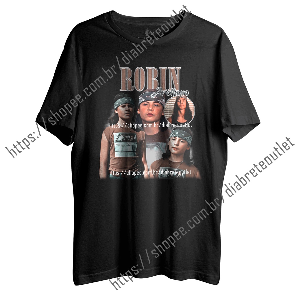 Camiseta Algodão Unissex Graphic Tees Robin Arellano O Telefone Preto ...
