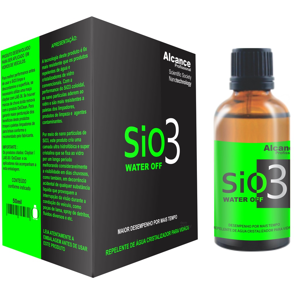 Alcance SIO3 Impermeabilizante Cristalizador de Vidros 50ml | Shopee Brasil