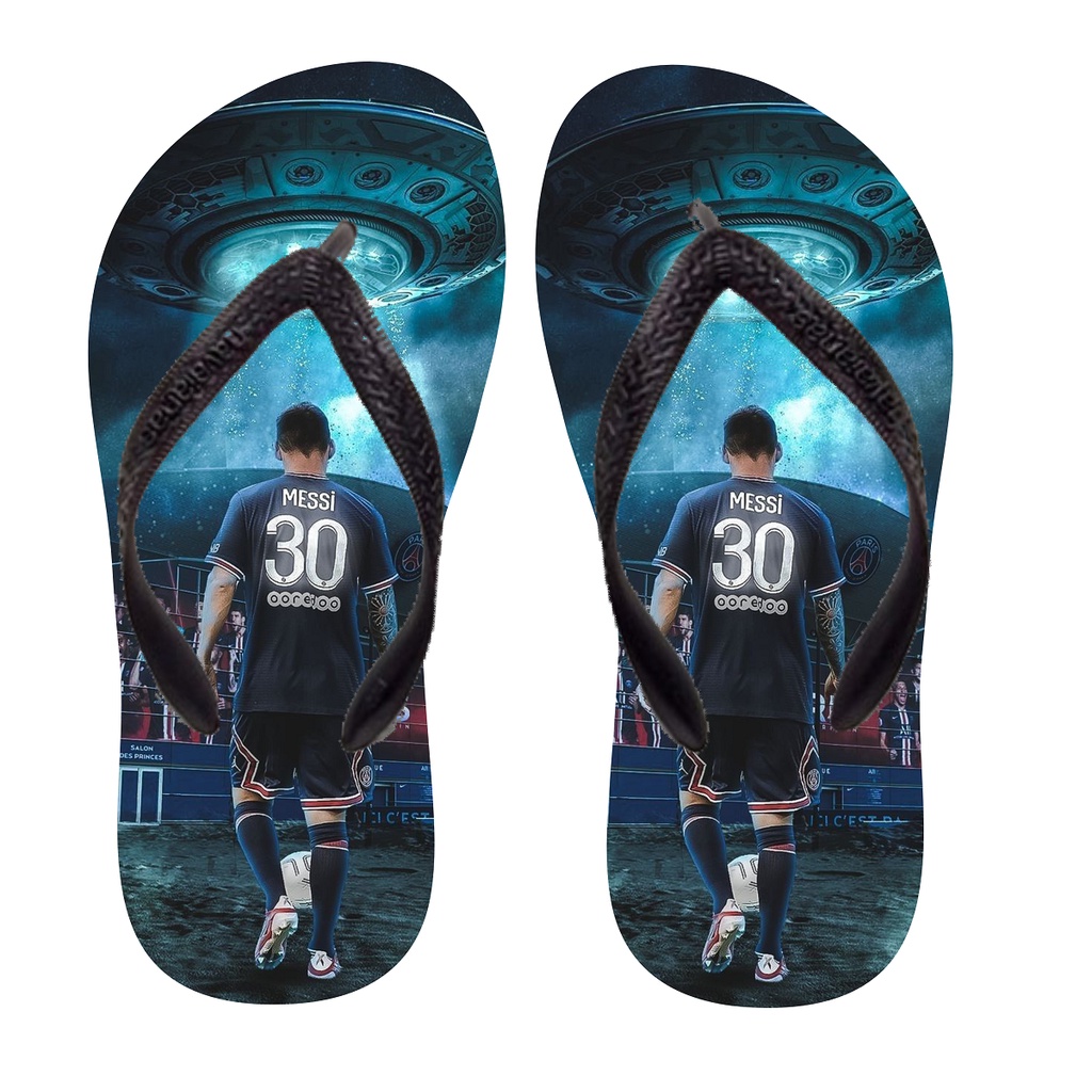 Chinelo personalizado Messi PSG | Shopee Brasil