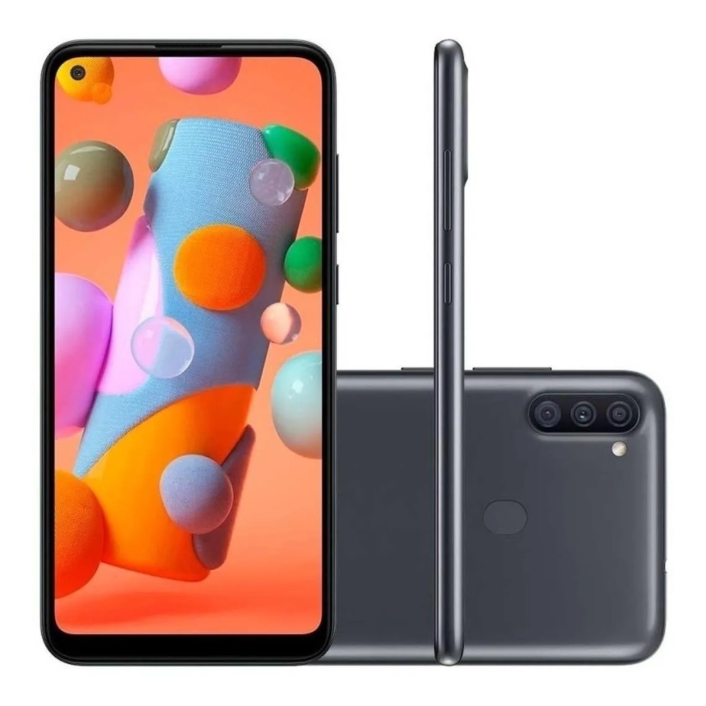 Samsung Galaxy A11 Dual SIM 64 GB preto 3 GB RAM | Shopee Brasil