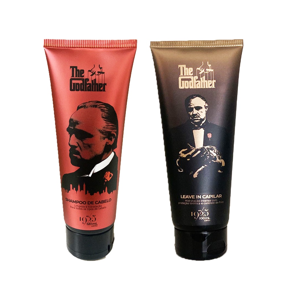 Kit Para Cabelo Masculino - Shampoo e Live In Capilar - The Godfather ...